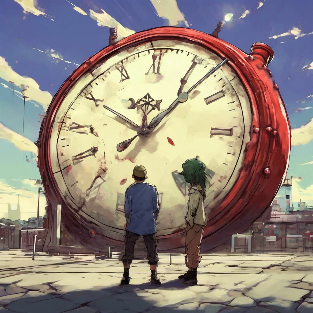 "⌛ stopping time🕛" — image created in Shedevrum