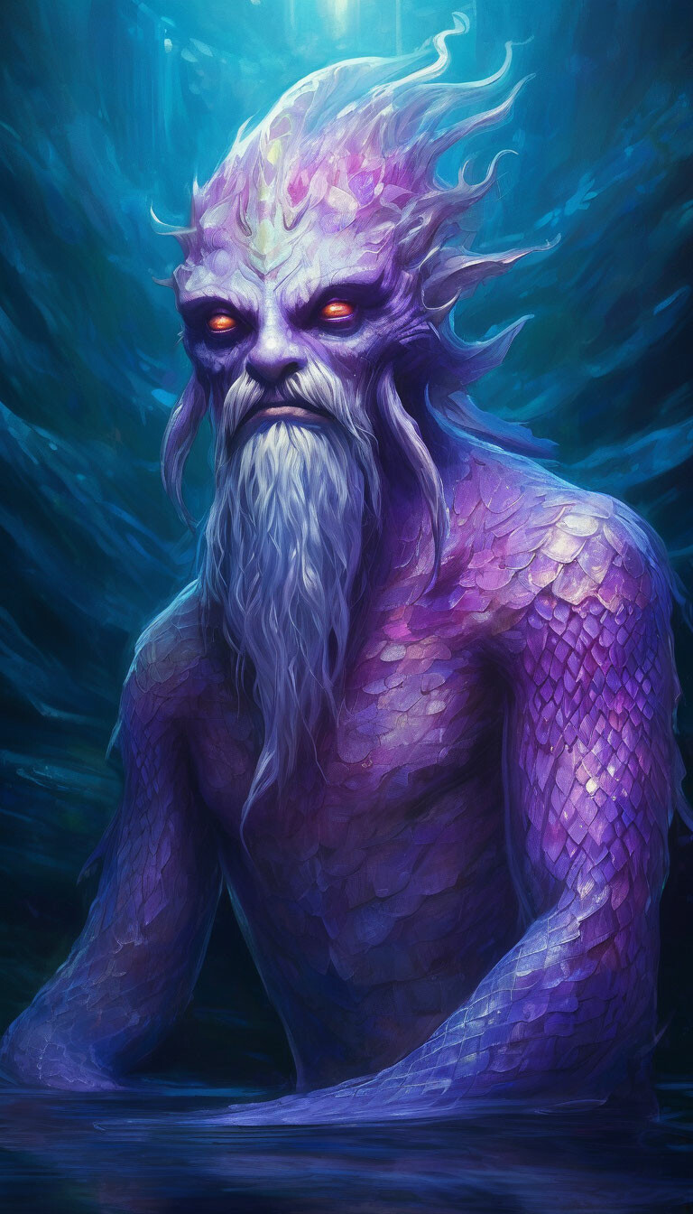 ""Guardian of the waters of the Water…" — image created in Shedevrum