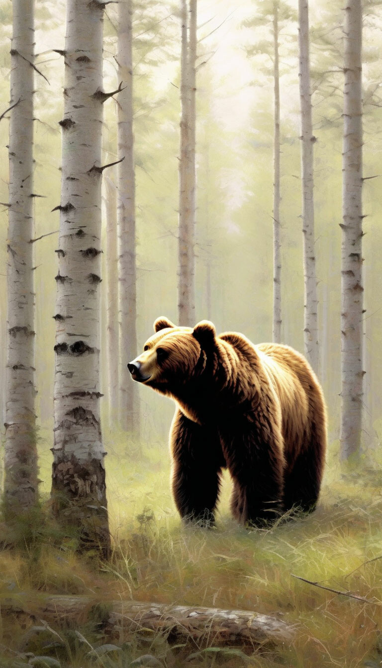 "The history of the forest. author: …" — image created in Shedevrum