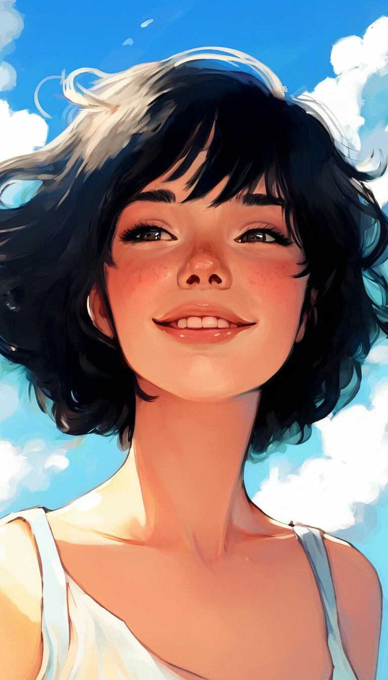 "Graphics, comics, bright colors of …" — image created in Shedevrum