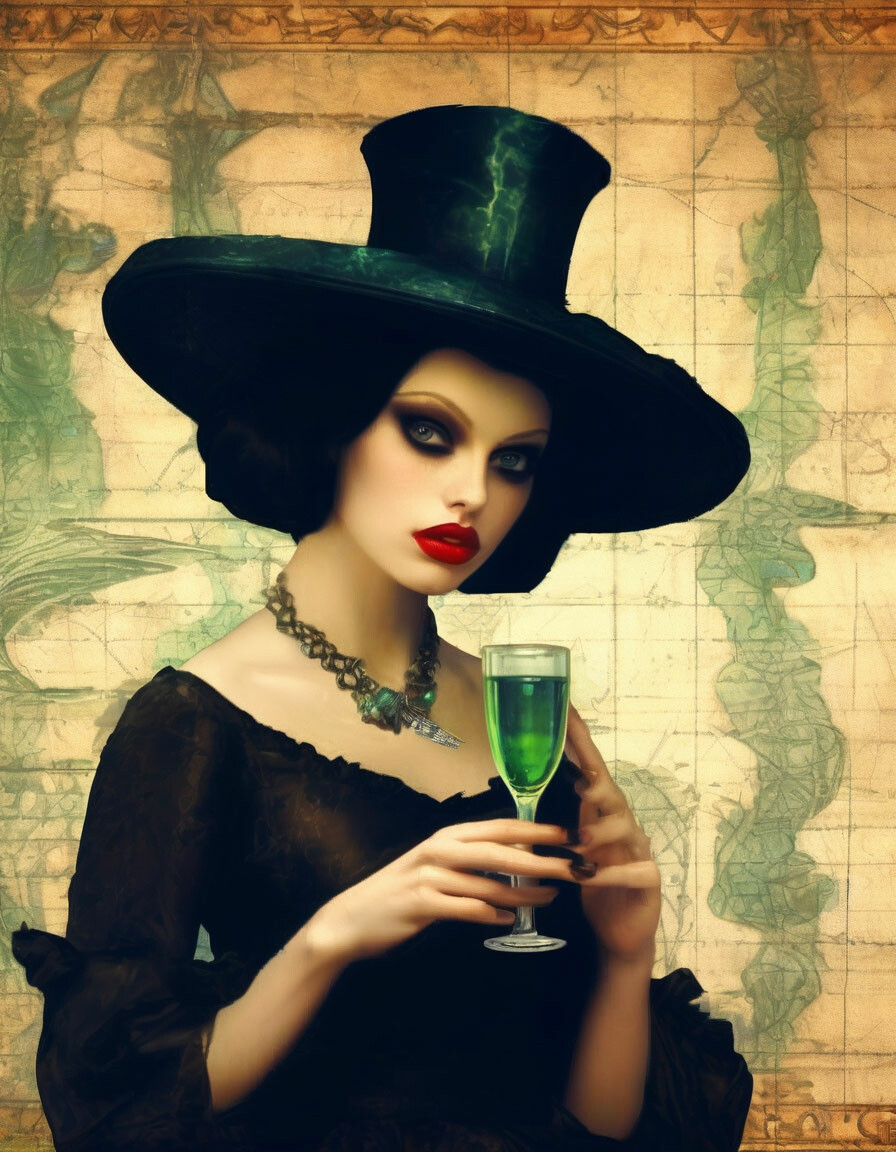 "Digital art,illustration,women-vamp …" — image created in Shedevrum