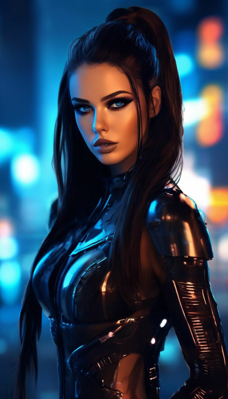 «Профессиональное фото. портрет. невероятно красивой девушки, cyber ...