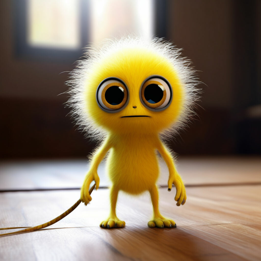 "A pet alien creature" — image created in Shedevrum