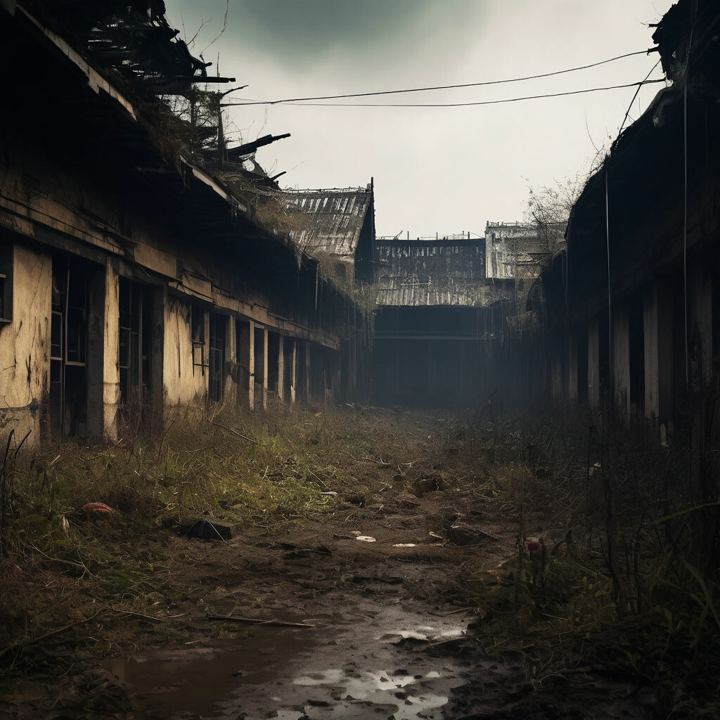 "Scp 563 "abandoned Chinese farm"" — image created in Shedevrum