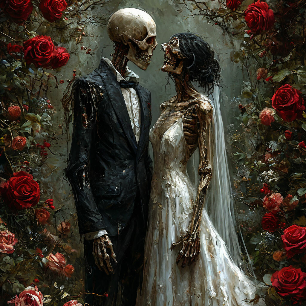 «Свадьба нежити, сюрреализм, dark …» — картинка создана в Шедевруме