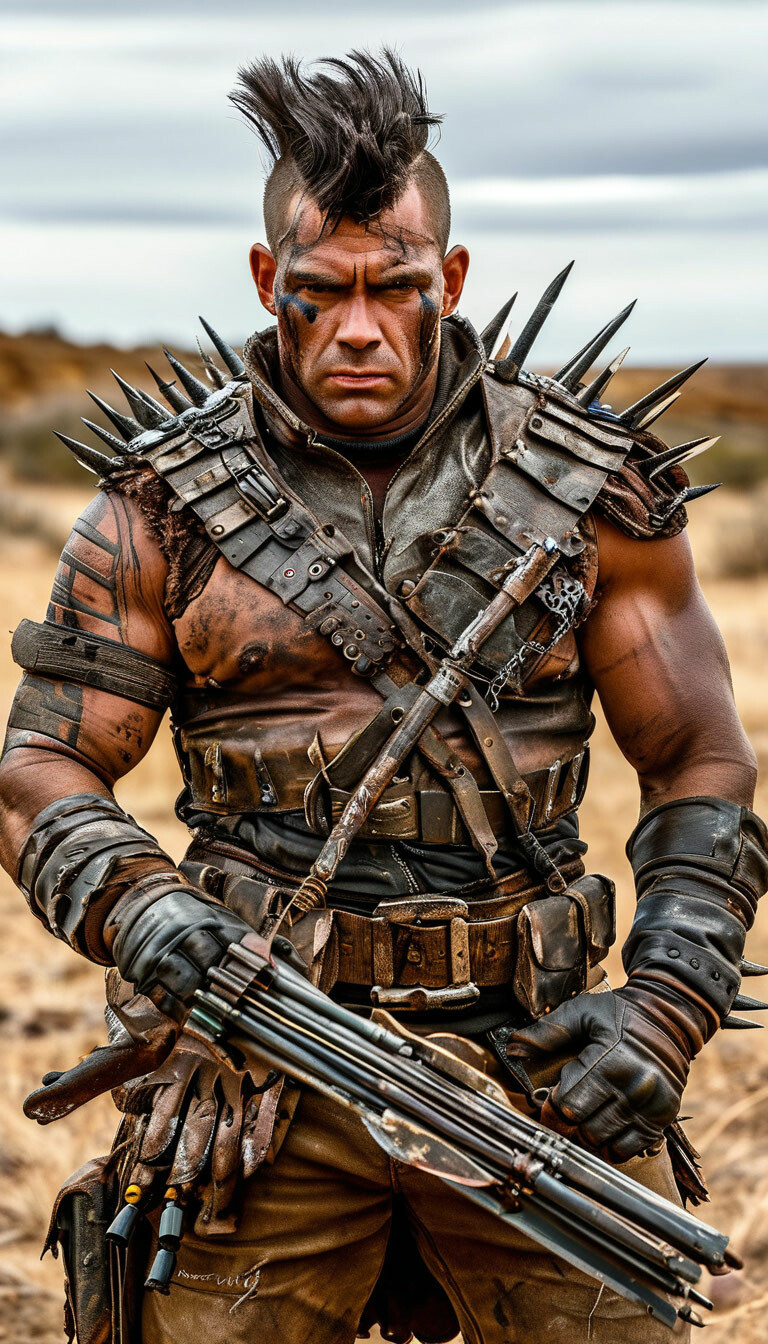 "Guy Norris in the movie "MAD MAX", as the marauder Bear Mohawk Claw ...