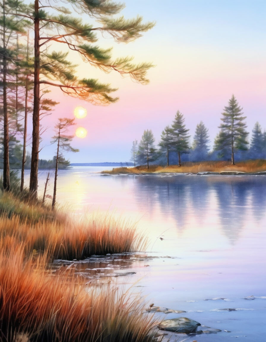 "Delicate watercolor, pastel tones, hyperrealism, detailed drawing ...