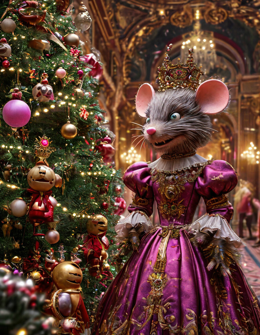 "My favorite New Year's tale is the Nutcracker. digital exhibition under a huge Christmas tree ...