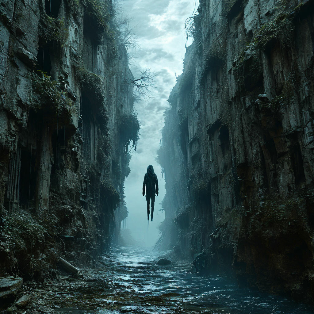 "A scary picture for people with a …" — image created in Shedevrum