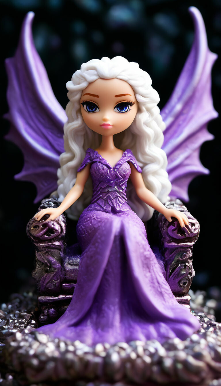 "🤍🤍🤍 Cute miniature Daenerys Targaryen, beautiful facial features ...