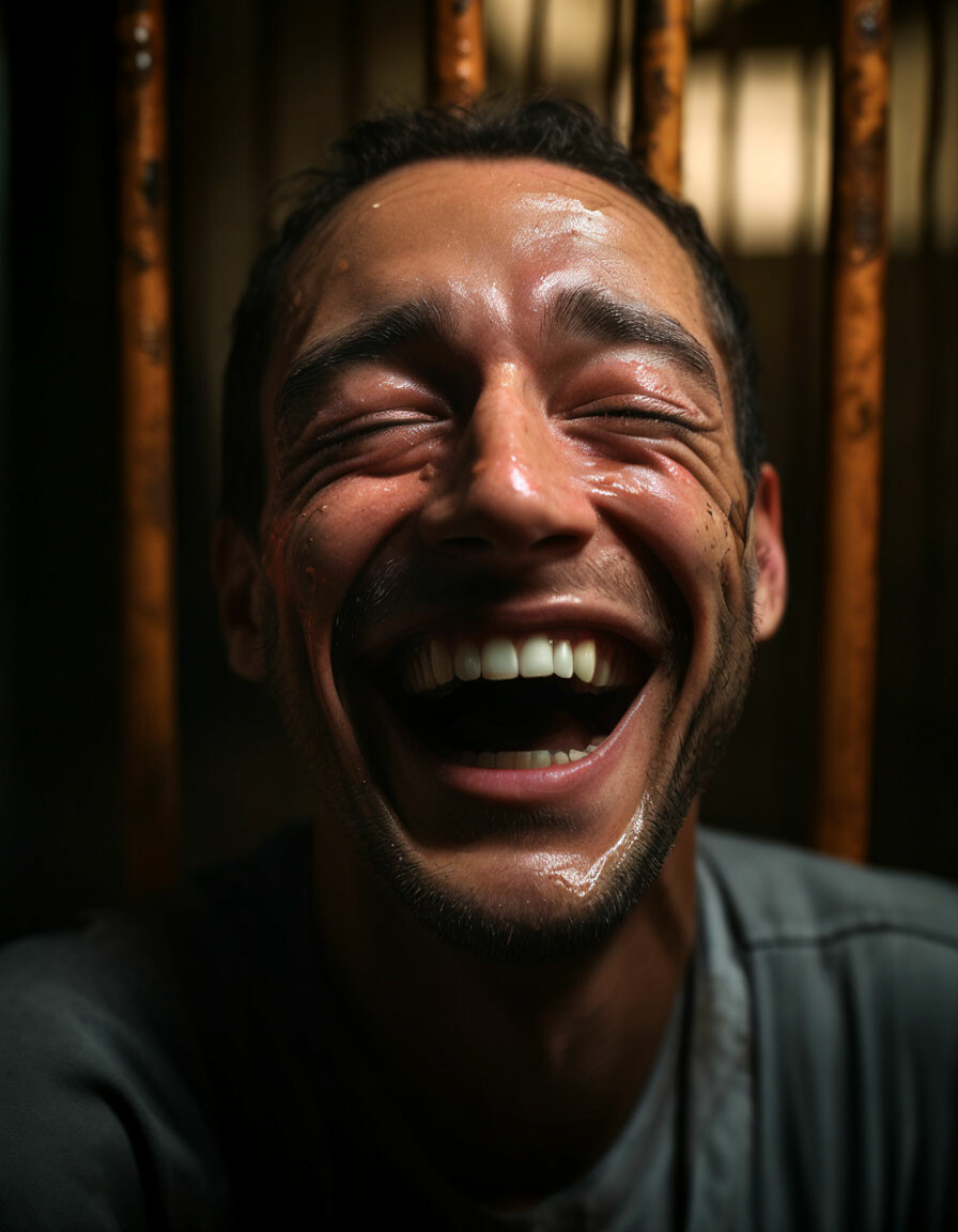 "The prisoner of the prison is happy, …" — image created in Shedevrum