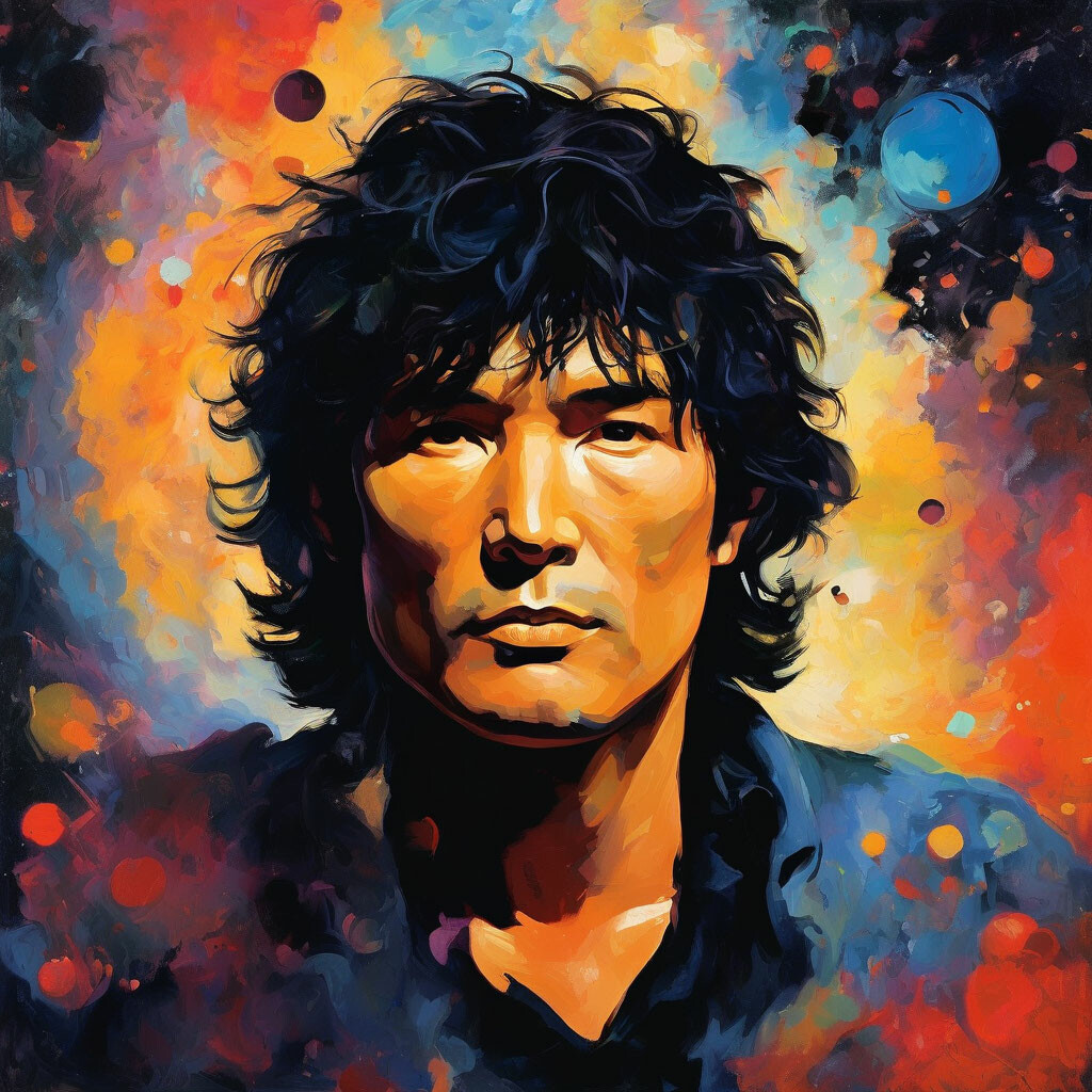 "Victor Tsoi in the multi universe." — image created in Shedevrum