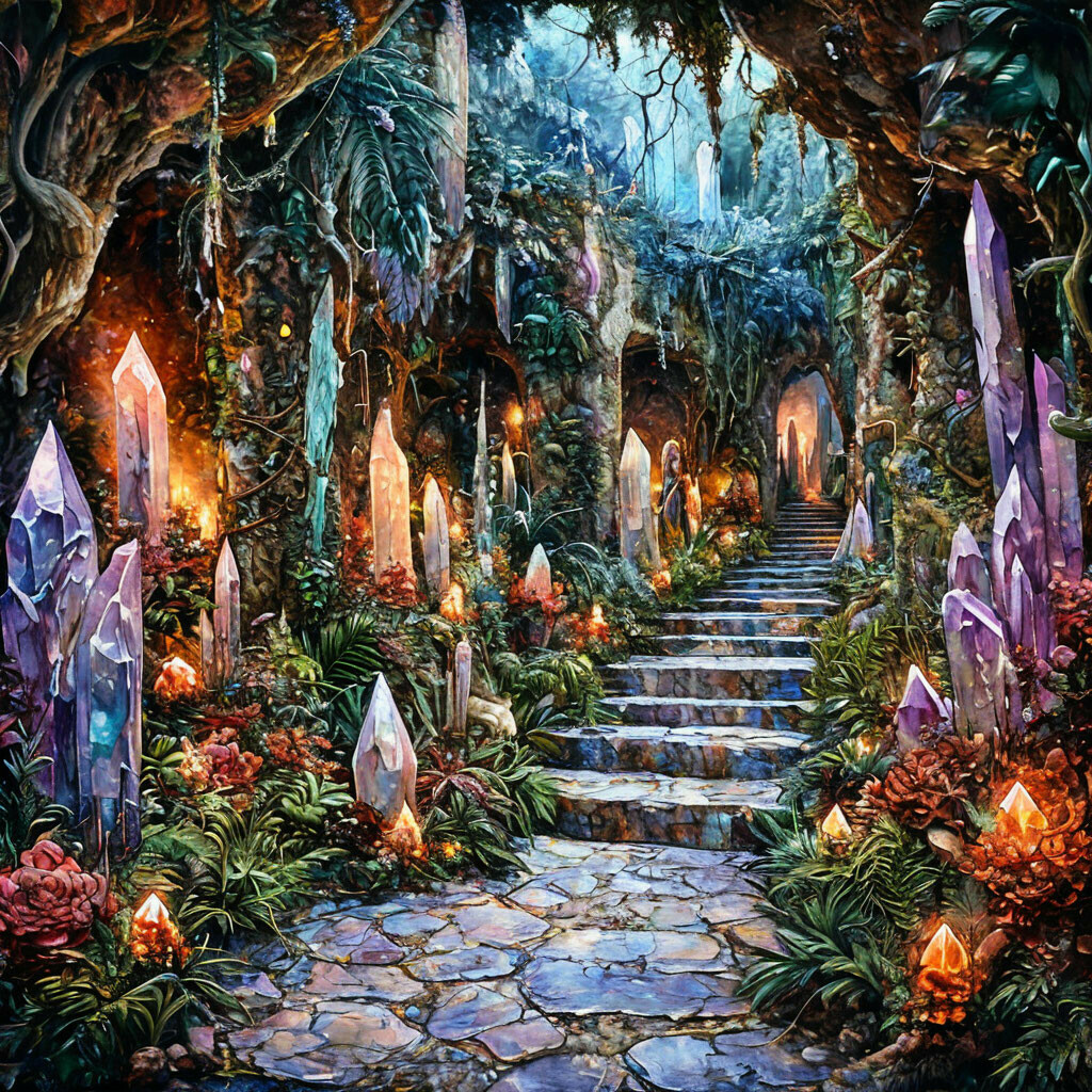 "A magical maze full of mysteries and …" — image created in Shedevrum