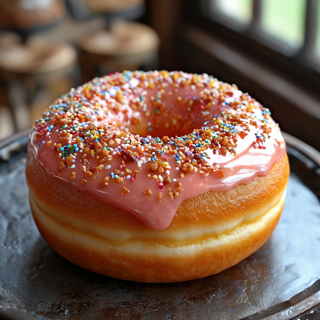 "The most delicious 🍩donut🍩" — image created in Shedevrum