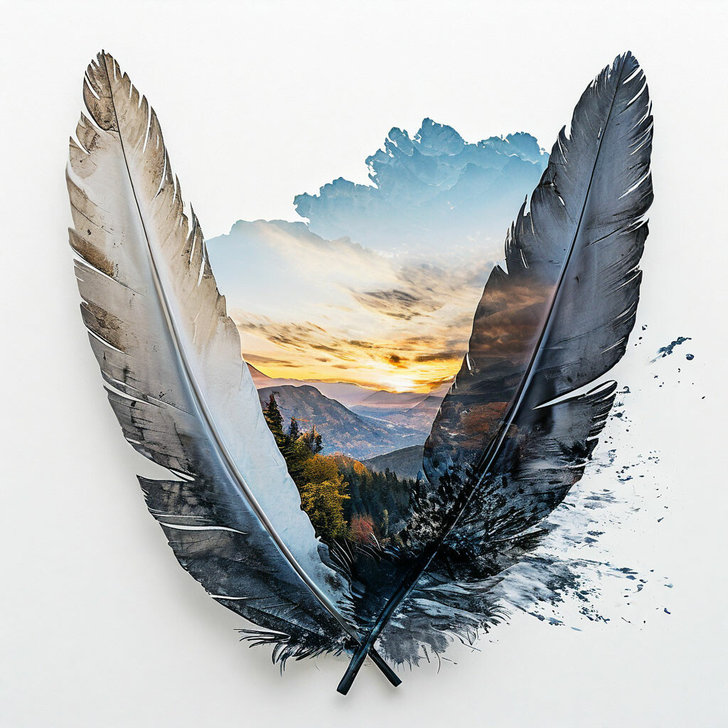 Photo manipulation,double collage…" — image created in Shedevrum