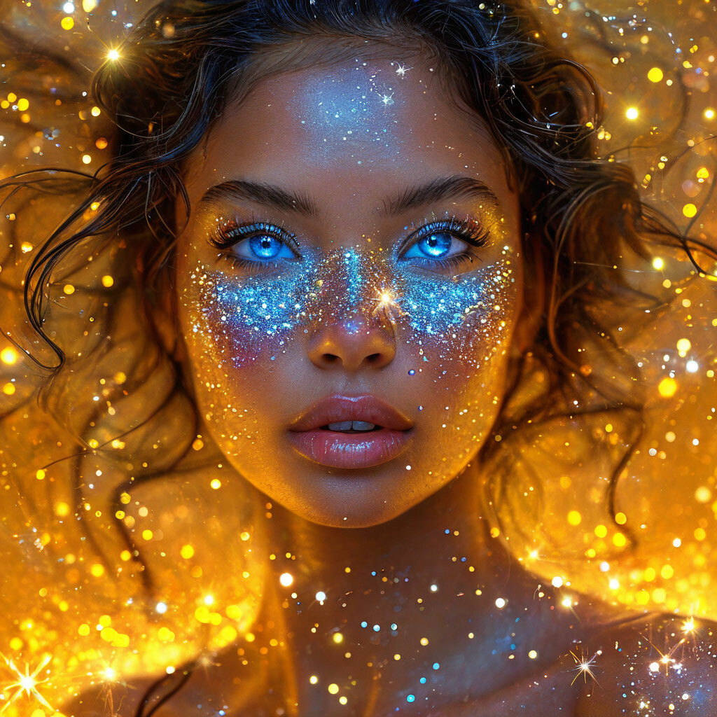 "A galactic girl of perfect beauty with bold almond-shaped sparkling ...