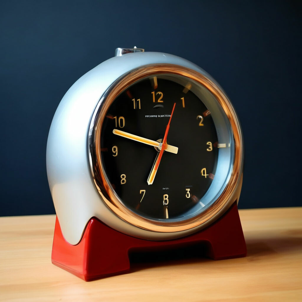 "1980 electronic clock in the new …" — image created in Shedevrum