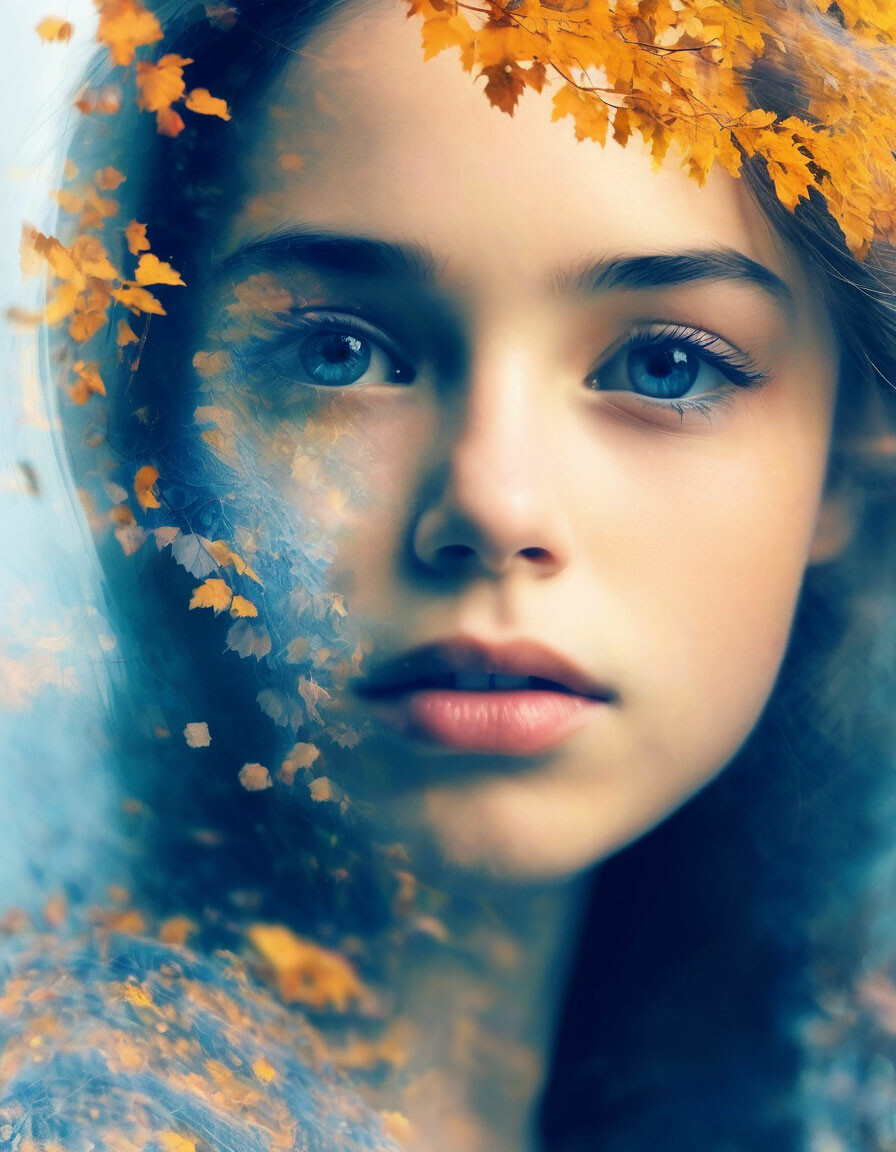 " double exposure, superimpose the …" — image created in Shedevrum