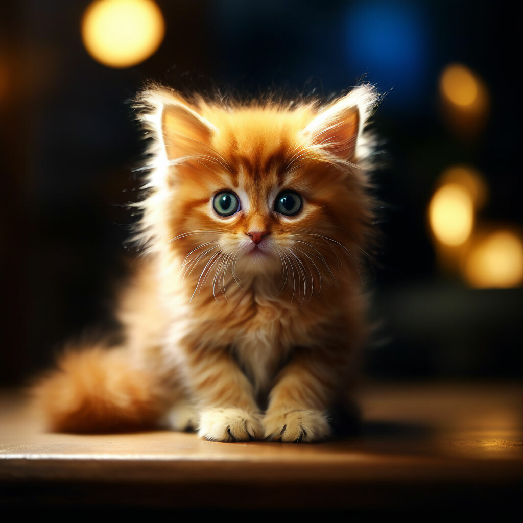 "A gift account for cat dasha . cute red-haired, shaggy kitten, with ...