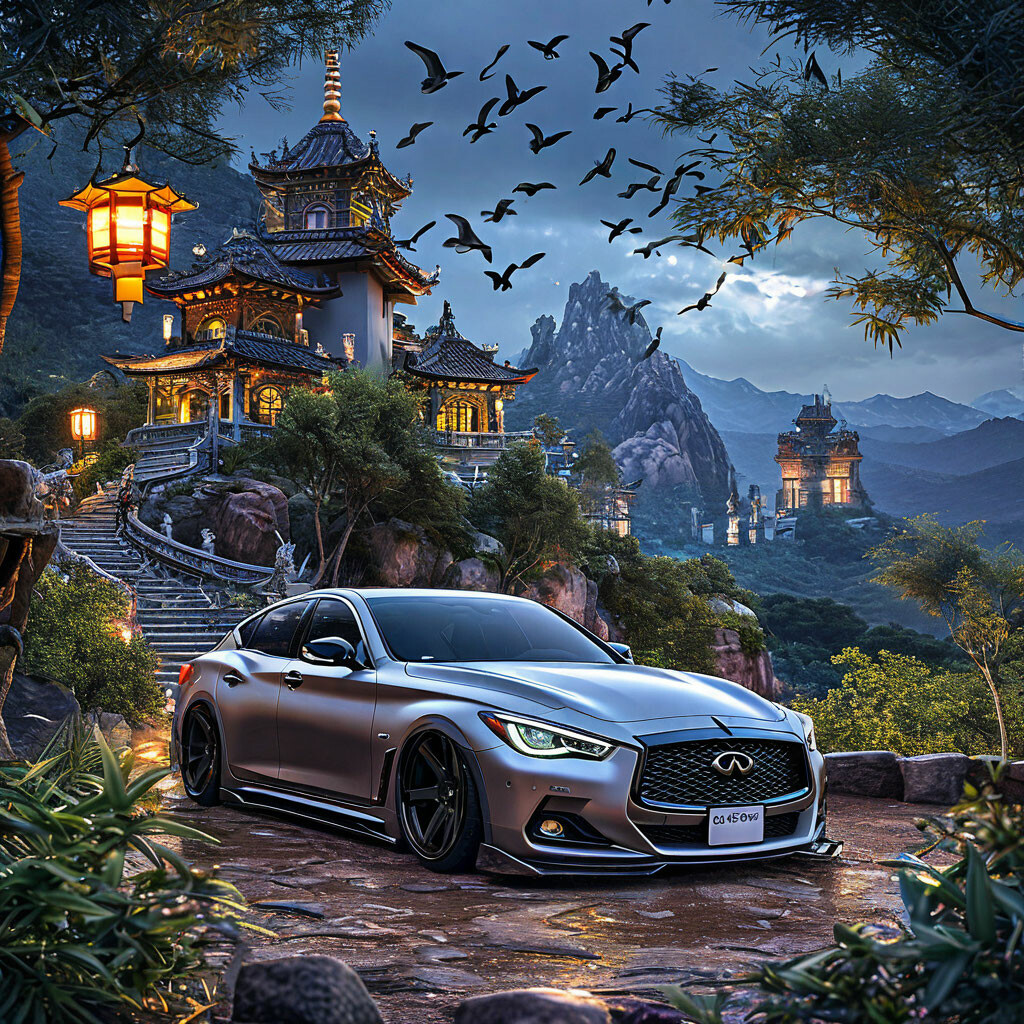 "Infinity Q70 Pearl color.On tuning, …" — image created in Shedevrum