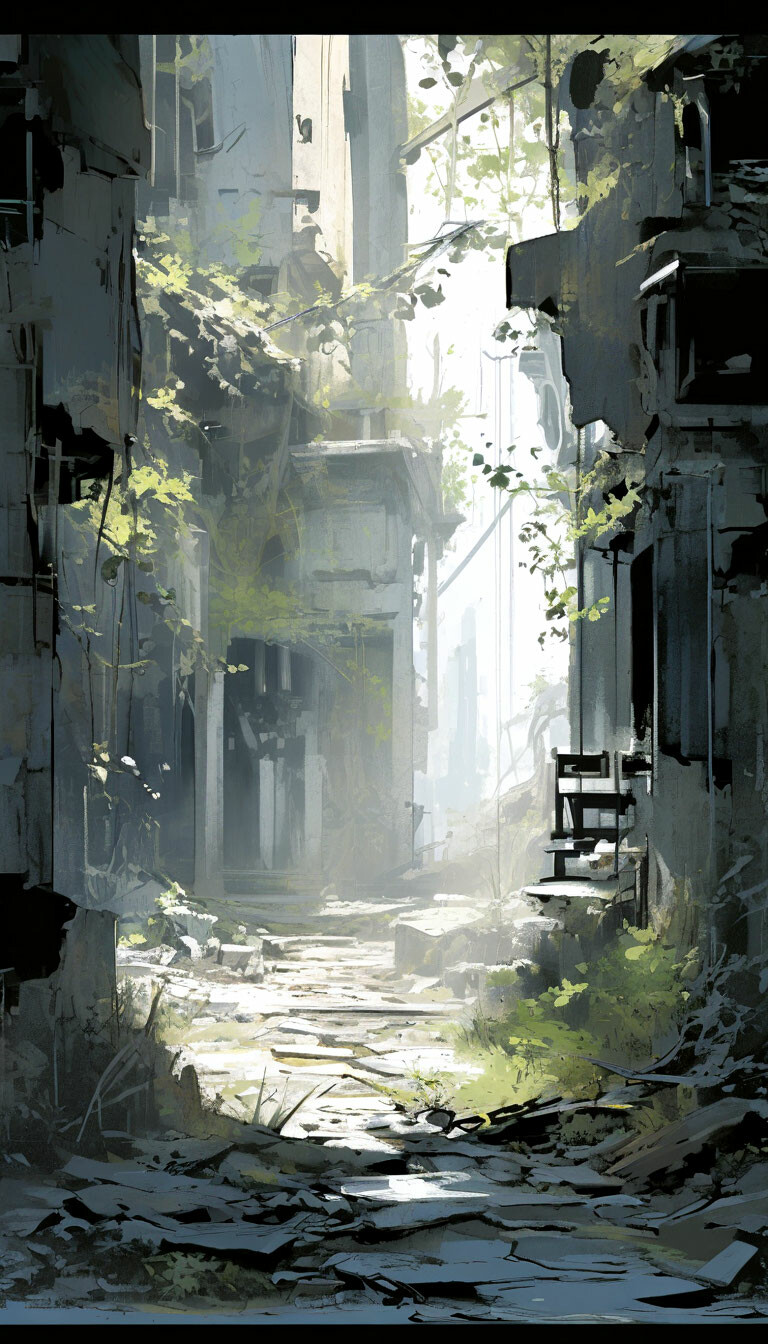 "Ink, line art, blur grunge, rust, anime, thin white lines, Thomas W ...