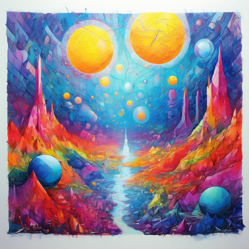 "Beautiful drawing, multiverse, high …" — image created in Shedevrum