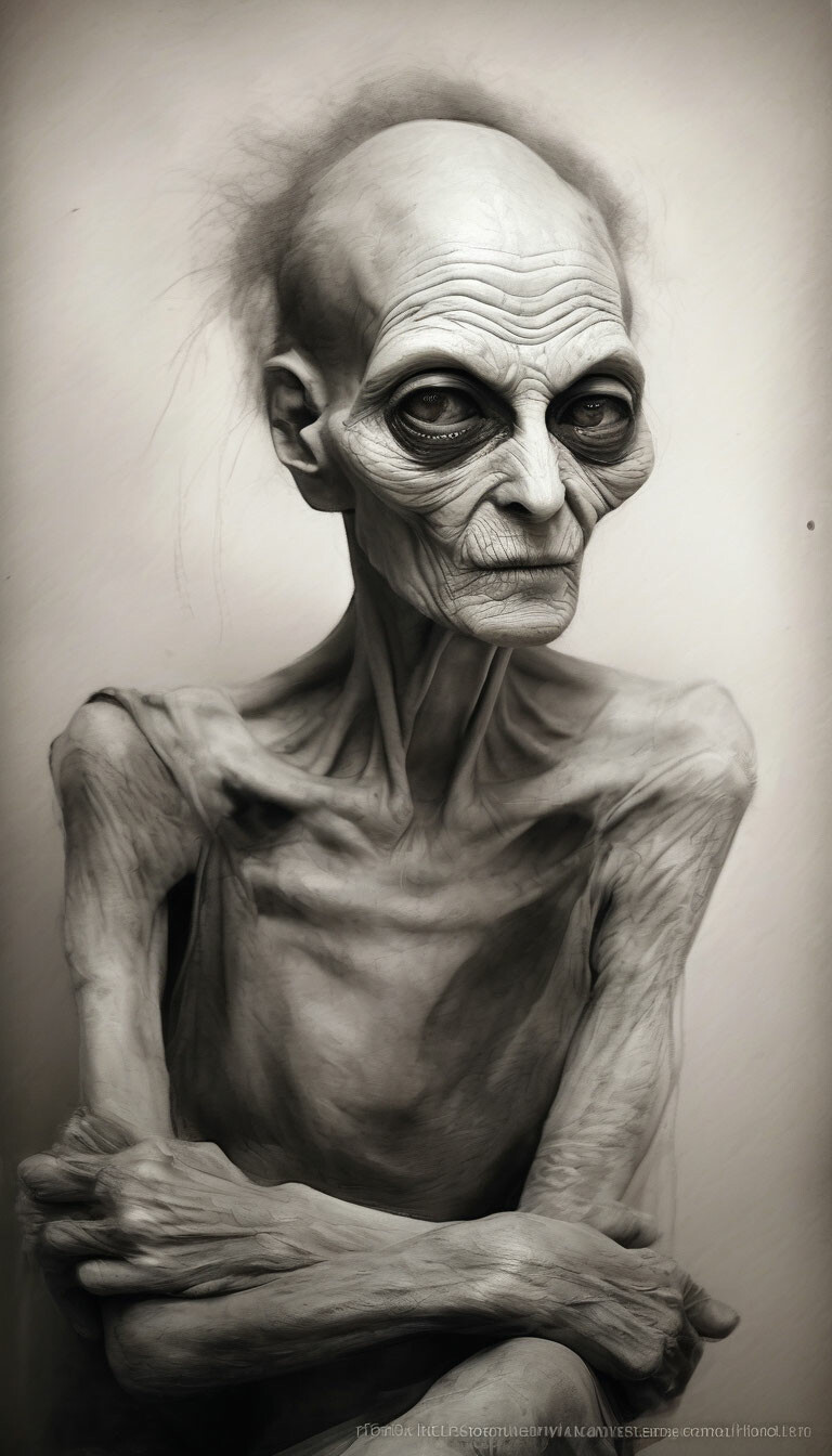 «🫥🫥🫥 old female alien Obnazhennaya model' morning coffee multilayer ...
