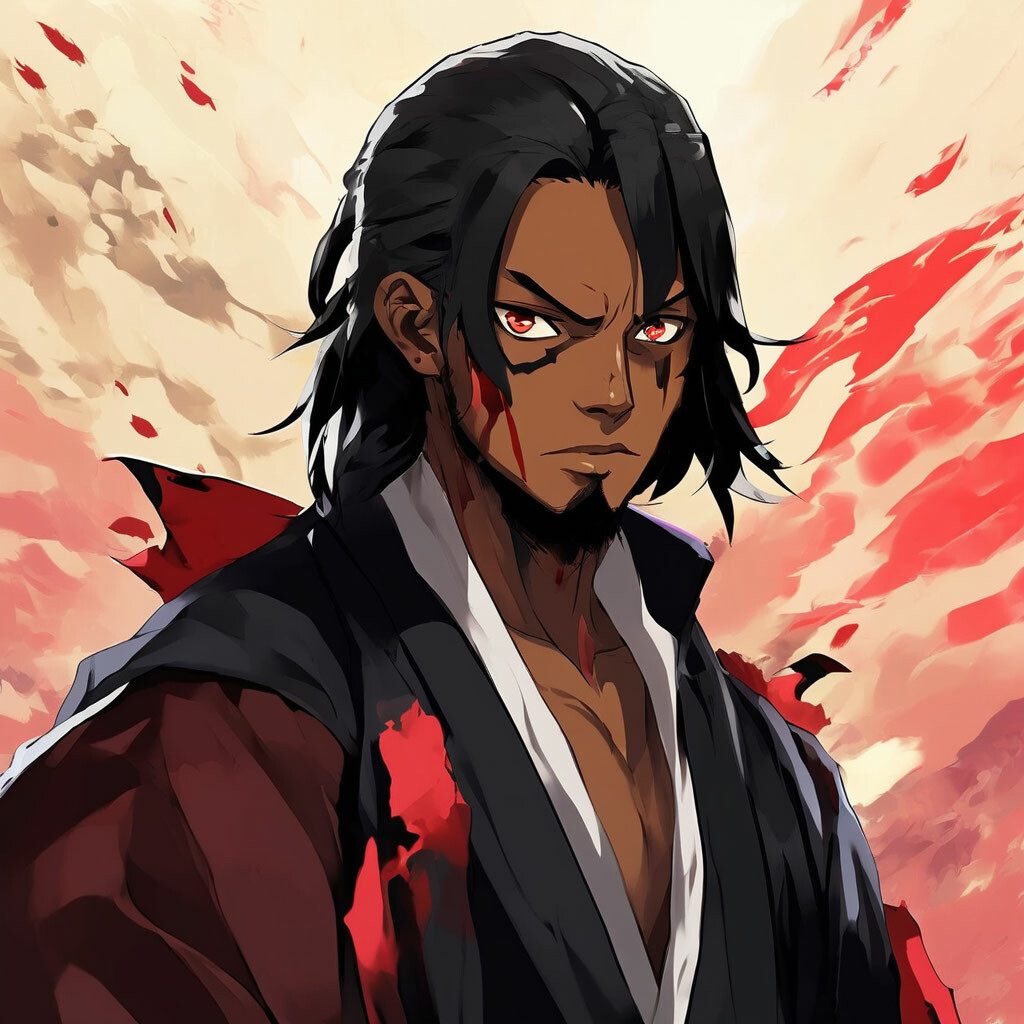 "Dmitry Hoopoes in the anime blade …" — image created in Shedevrum