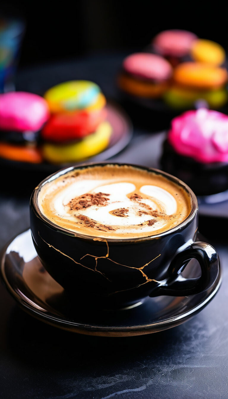 «Аппетитная чашка горячего капучино …» — картинка создана в Шедевруме