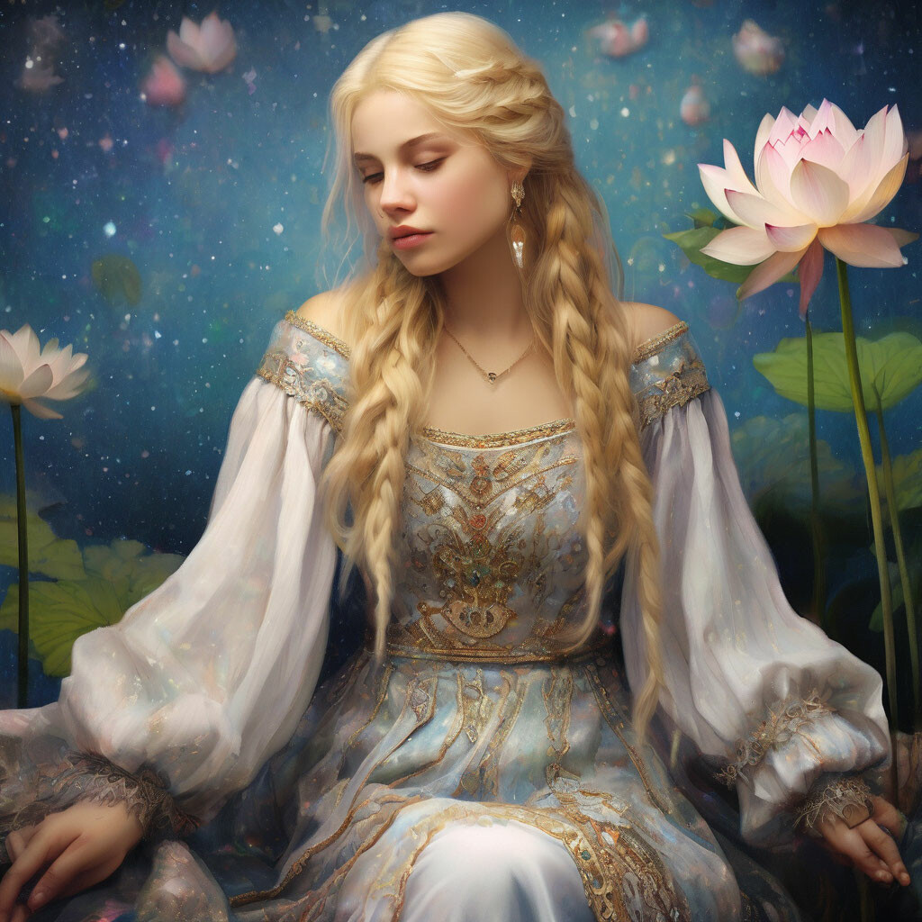 "A magical Russian princess with a …" — image created in Shedevrum
