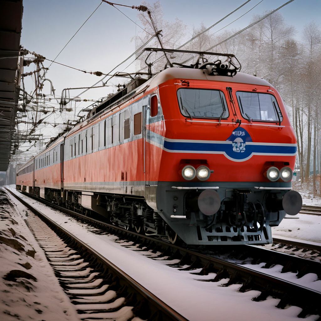 "Electric locomotives 2ES6 4K quality" — image created in Shedevrum