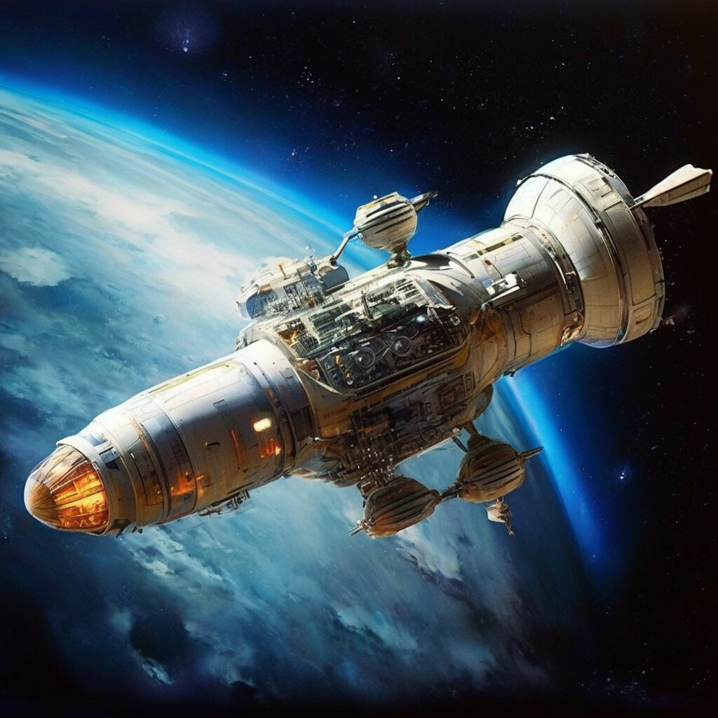 ". masterpiece the Phaeton spacecraft …" — image created in Shedevrum