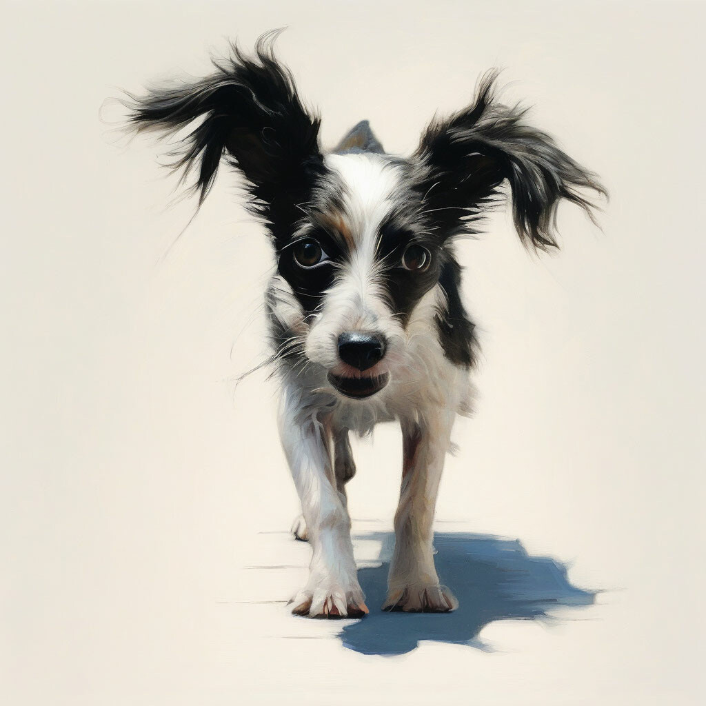 "A dog follows me like a shadow, He is a faithful companion of my days ...