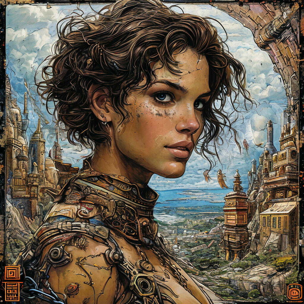 ". A random artist fantasies at the …" — image created in Shedevrum