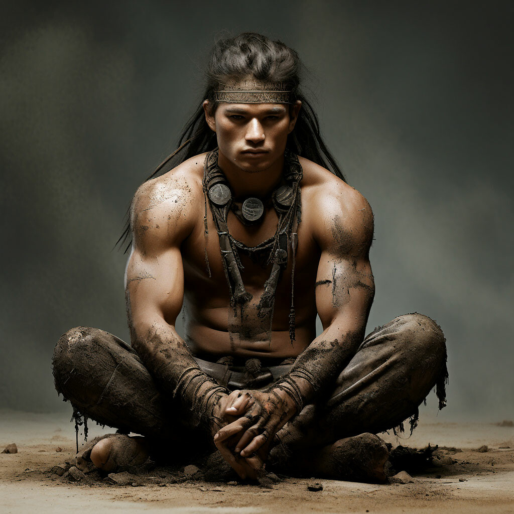 "He is a young man runes are carved on his forehead and all over his ...