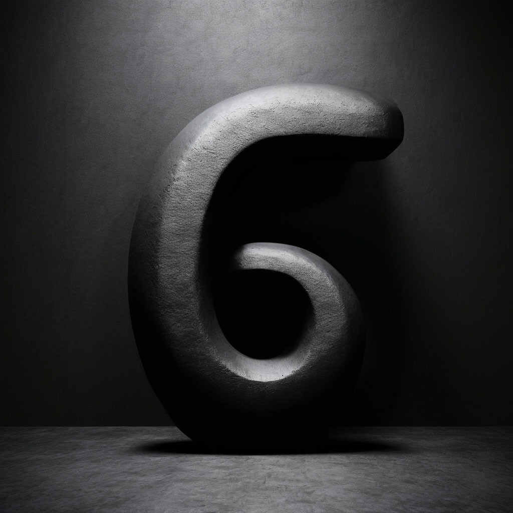"The number 6 is afraid of the number…" — image created in Shedevrum