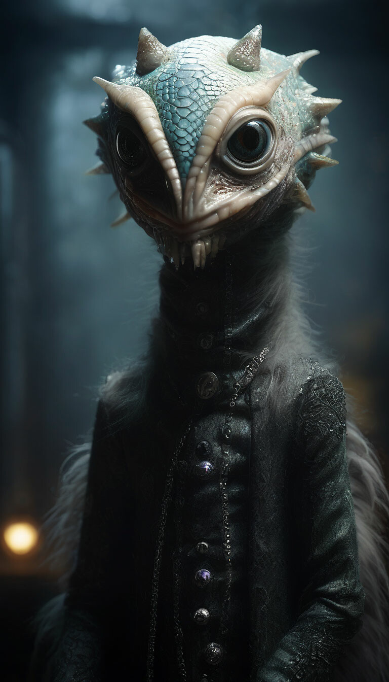 "Alien Friend World kinorealism @brume…" — image created in Shedevrum