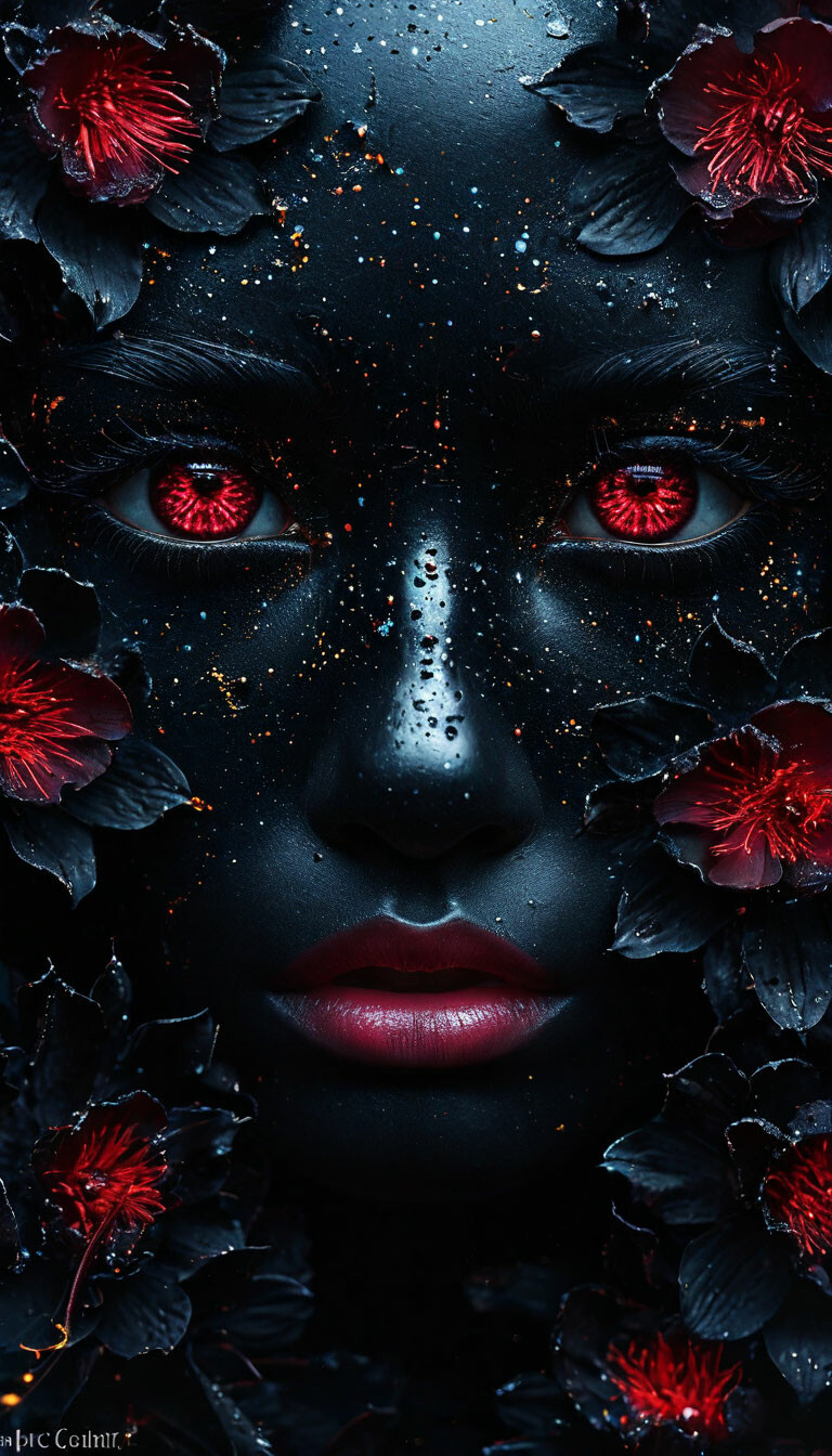 "🖤 John Ching mimicry, metaphors, …" — image created in Shedevrum