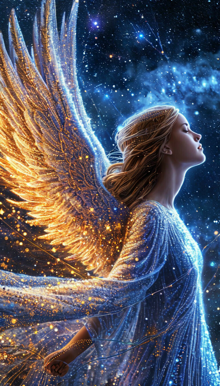 "A guardian angel for everyone🪽 …" — image created in Shedevrum