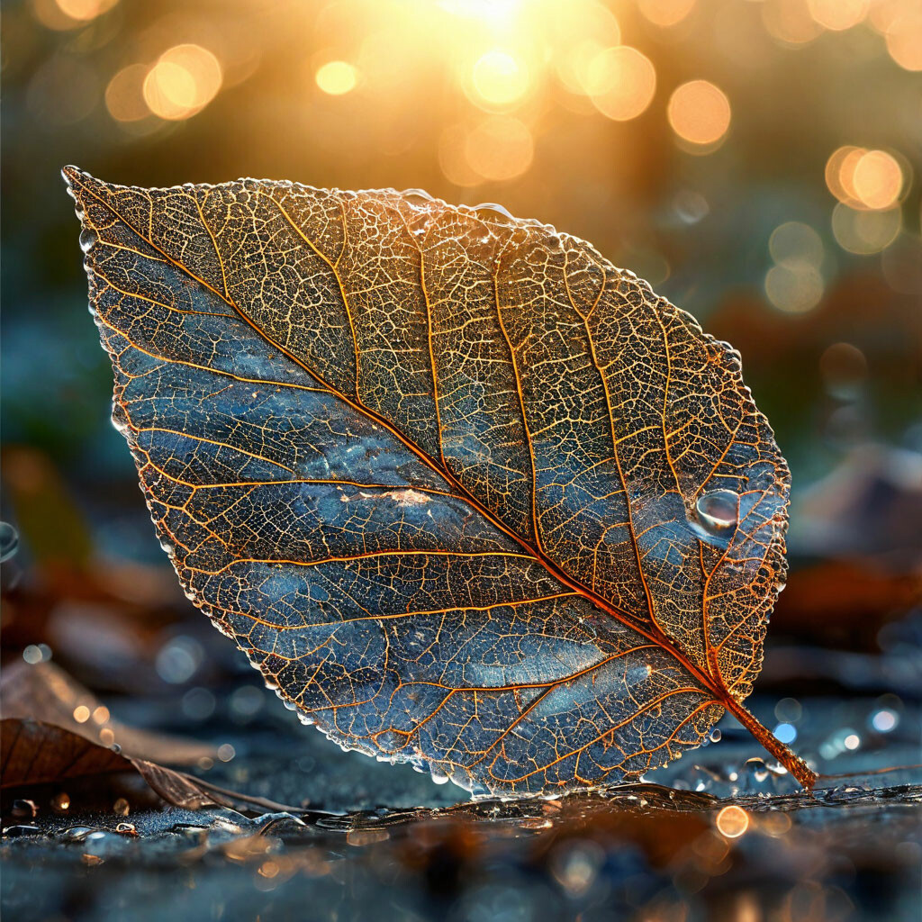 "Transparent openwork skeletonized …" — image created in Shedevrum