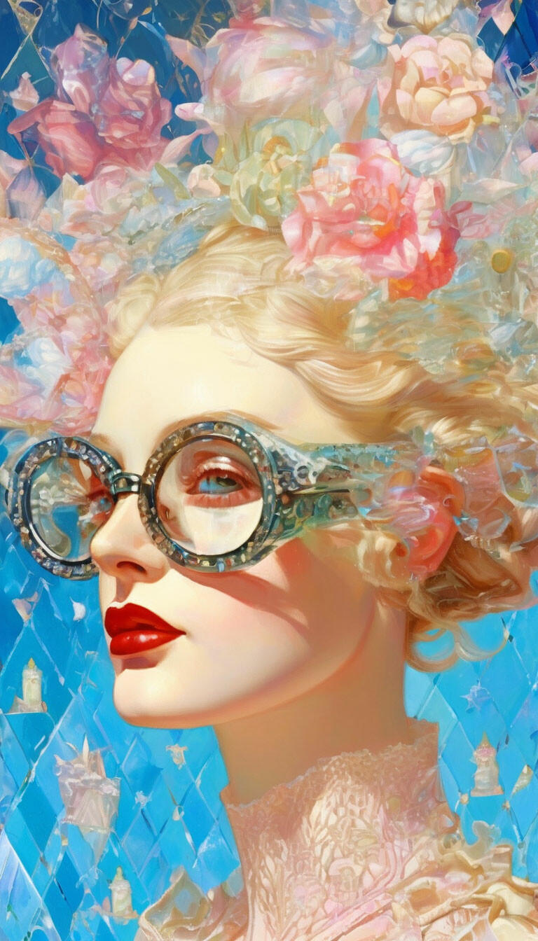 "Peter Frolov+Joseph Christian Leyendecker, glasses equivalent of ...