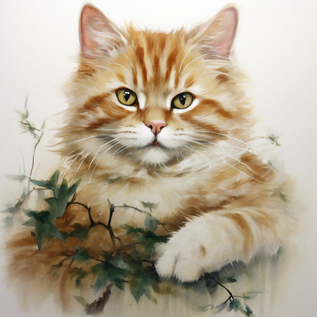 «Довольный котик, snuggly, buggly, wuggly, китайская живопись ...