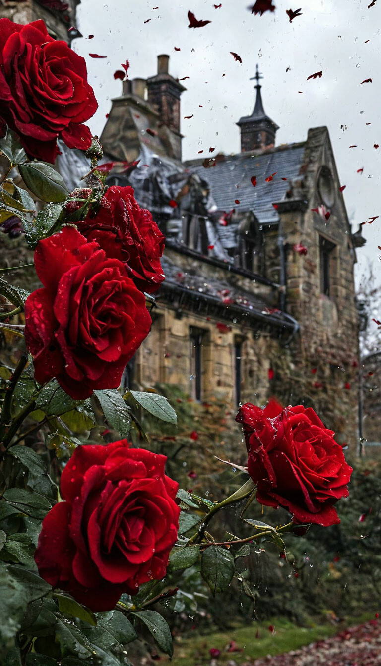 «Старый замок "Красная роза" Le …» — картинка создана в Шедевруме