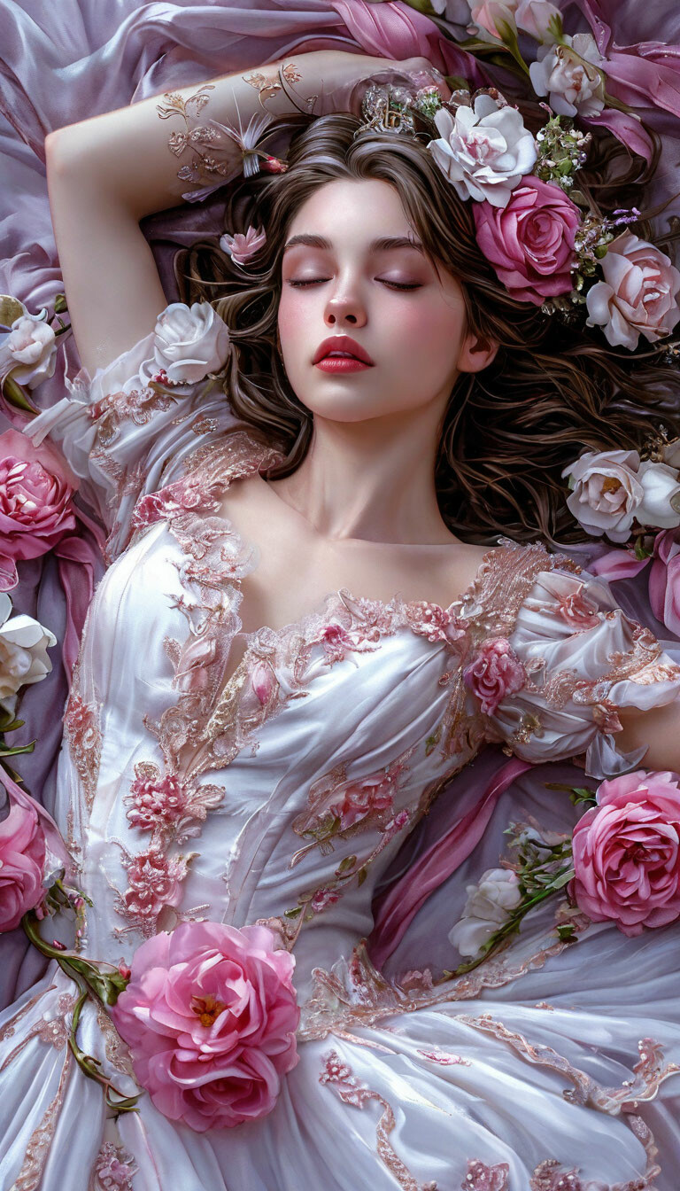 "🤍💖💜 watercolor, beautiful graceful…" — image created in Shedevrum