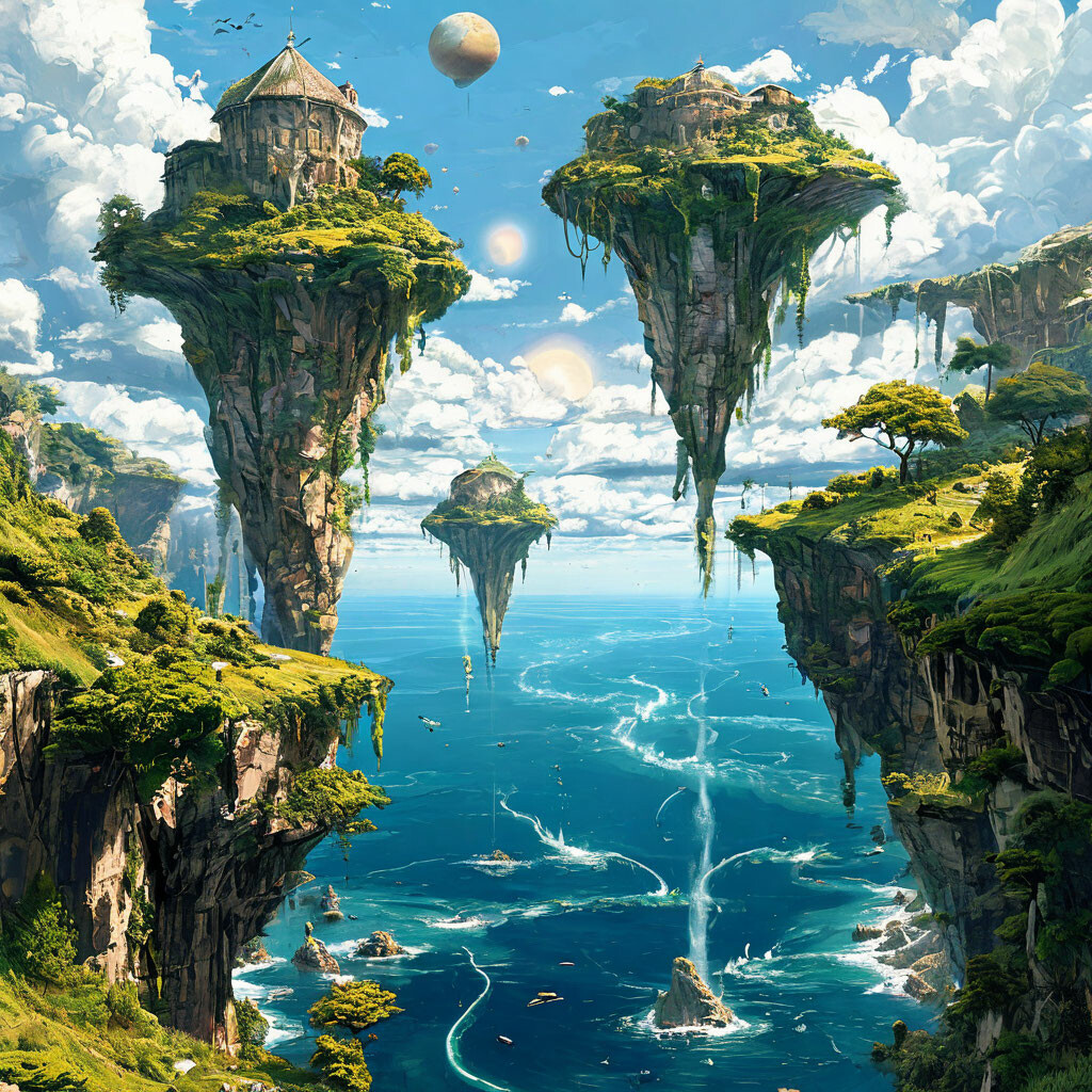 "Another dimension. A world with distorted gravity. The vertical ocean ...