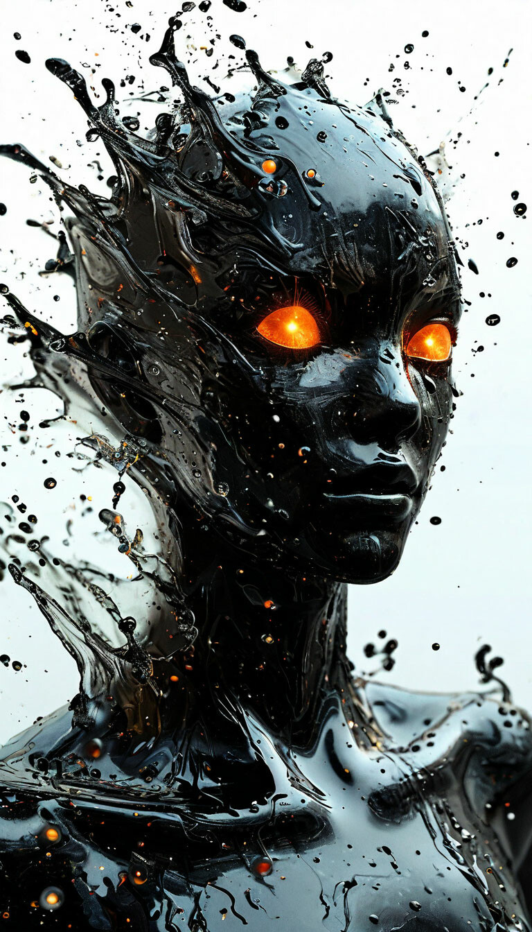 "Surreal digital art is an abstract …" — image created in Shedevrum