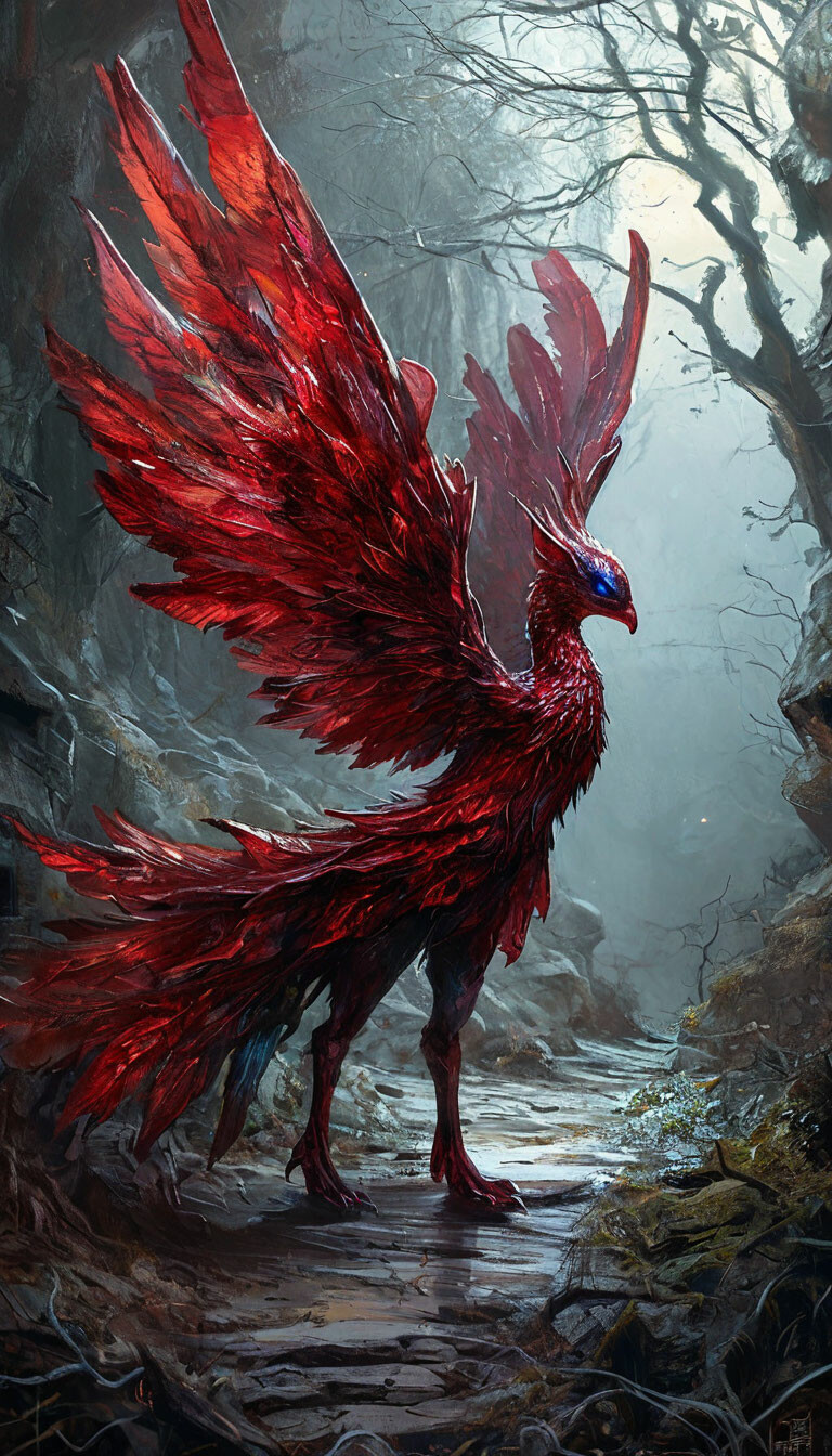 "The shadow created from ruby and …" — image created in Shedevrum