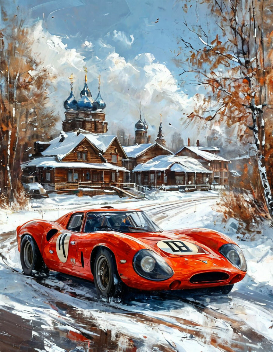 "Valery Koshlyakov prototype of a Soviet-era racing car against the ...