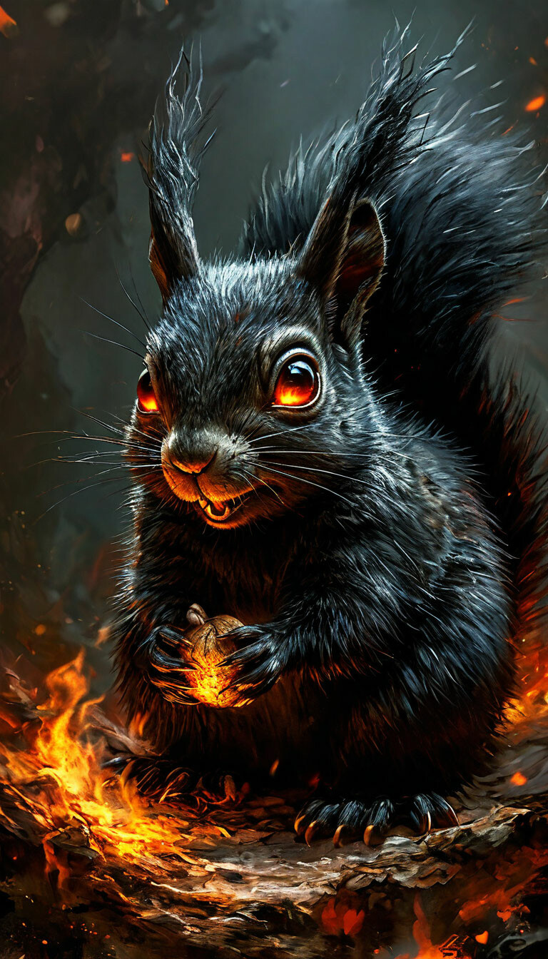 "Go over to the dark side, we have a nut. Insidious infernal black ...