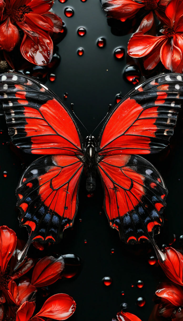 "👑Tvicsy👑 liquid fluid, swallowtail, suit of red, revenge of black ...